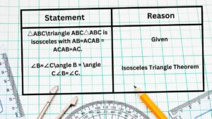 How to Write a Two Column Proof in Geometry? - Math Exercises For Kids