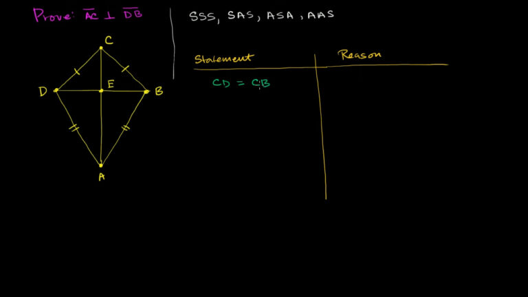 How to Write a Two Column Proof in Geometry? - Math Exercises For Kids